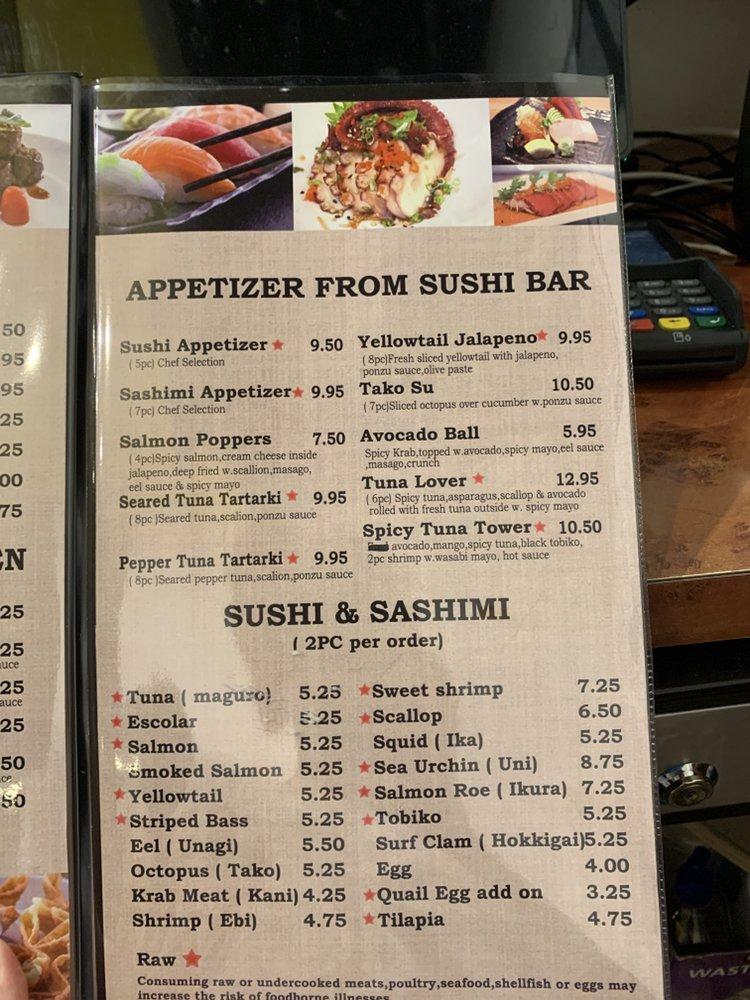 Menu at Ako Sushi & Seafood restaurant, Titusville