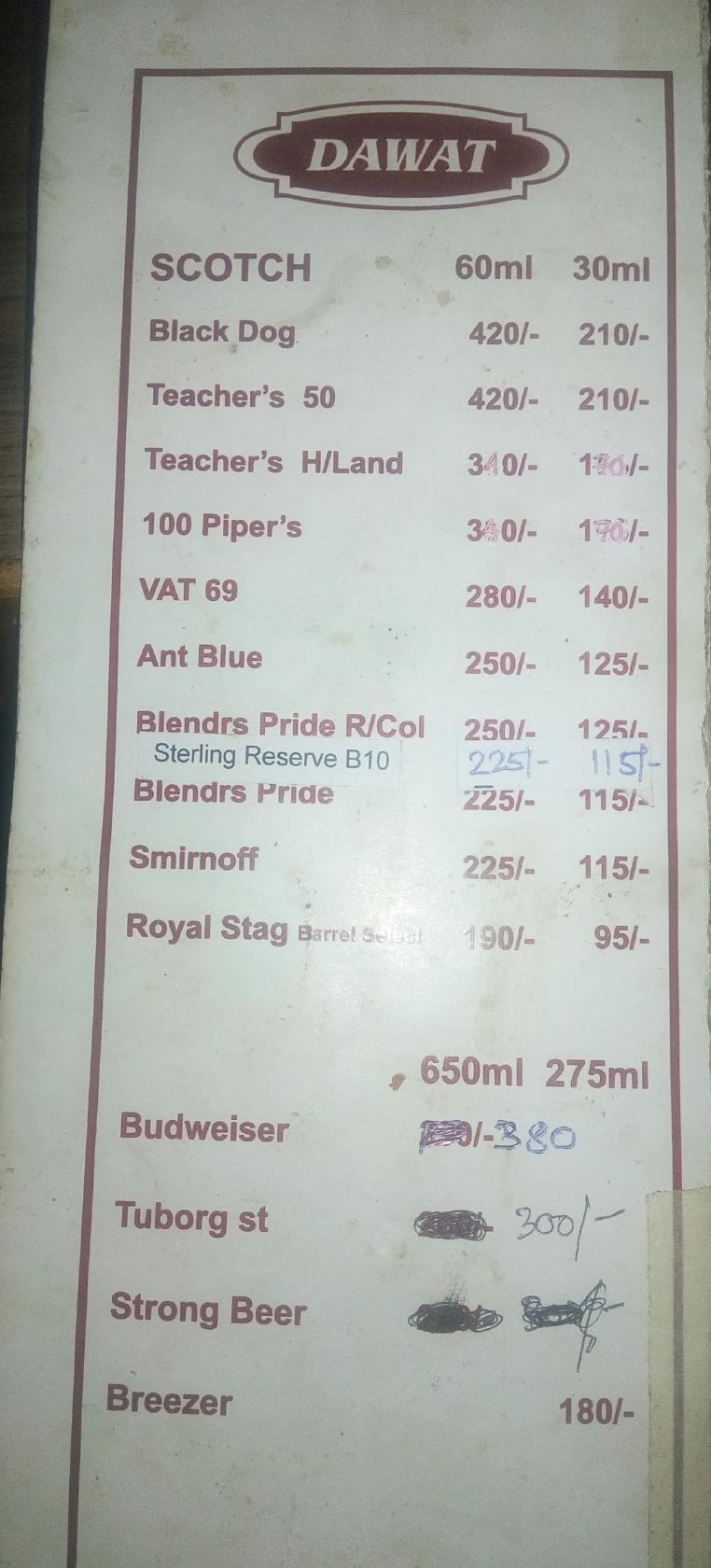 Menu at Dawat, Siliguri, 255 Hill Cart Road Opp UCO Bank
