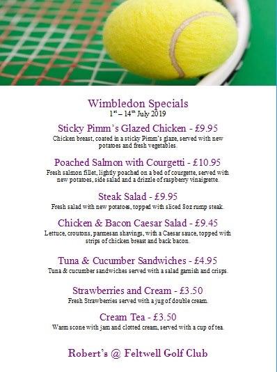 Menu at Roberts at Feltwell Golf Club, Feltwell