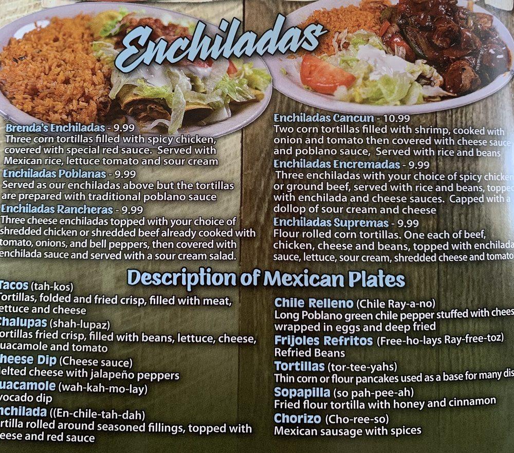 Menu at Los Patios Mexican Restaurant, Danville, 50 Old Farm Rd #190