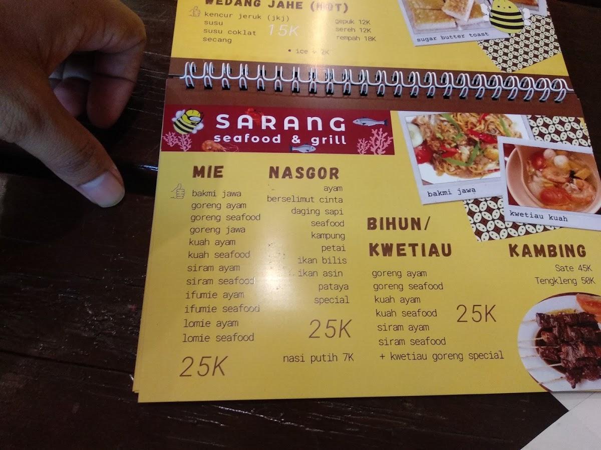 Menu at Restaurant Sarang Rasa Batam, Batam