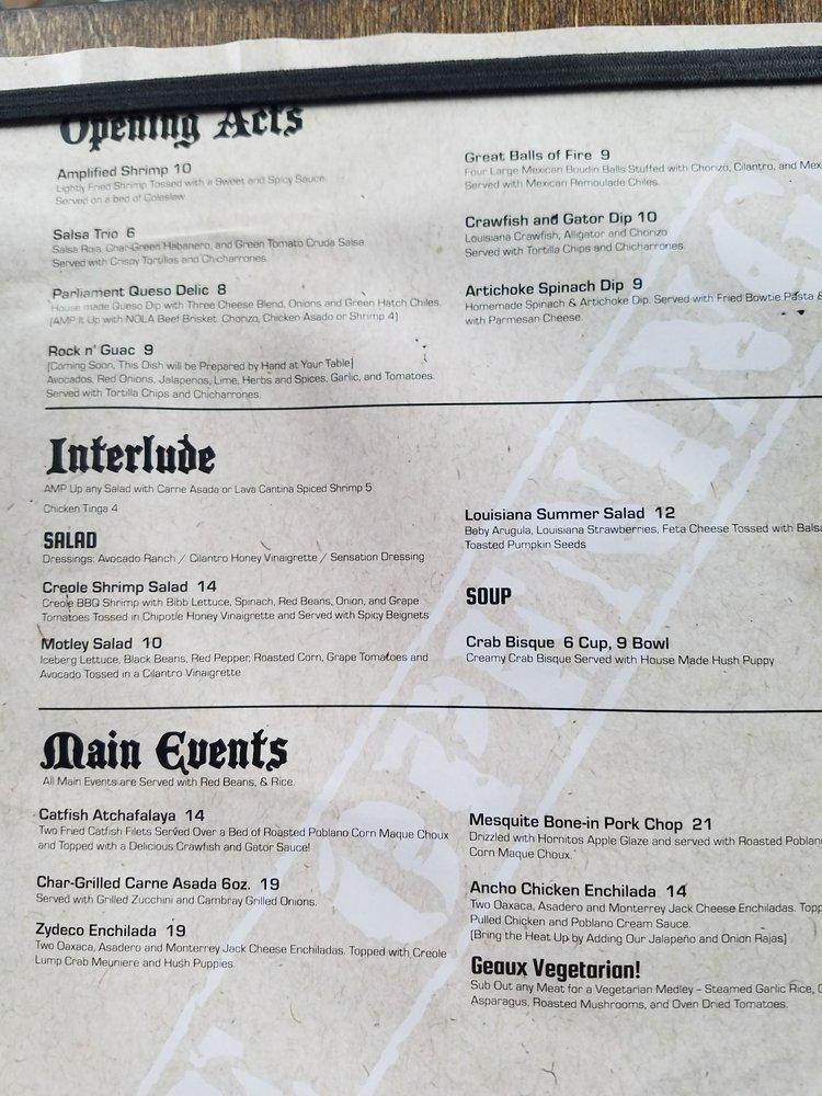 Menu at Lava Cantina The Colony pub & bar, The Colony