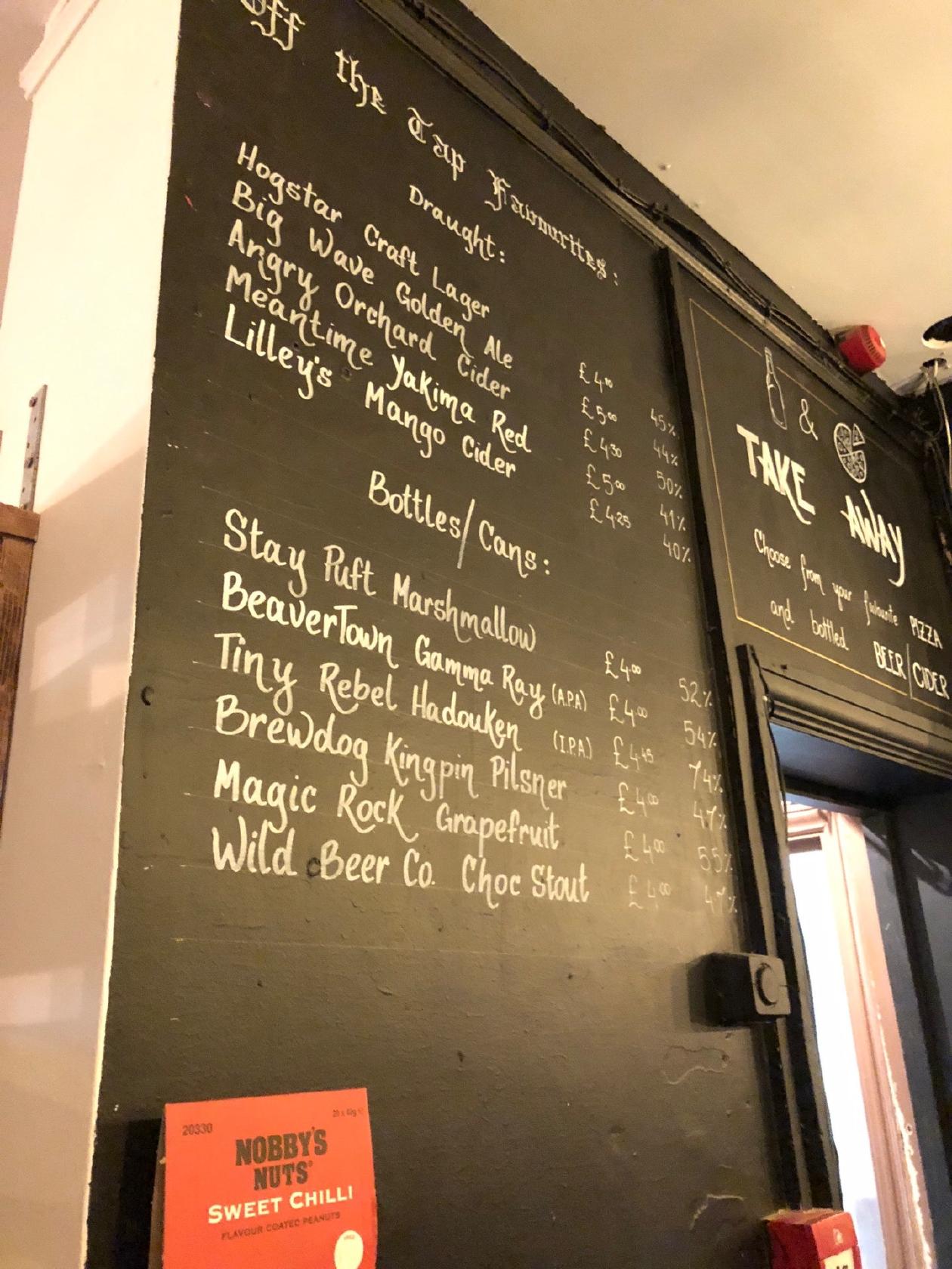 Menu at Off The Tap pub & bar, Maidenhead