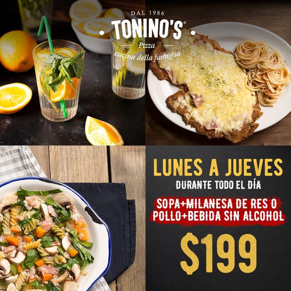 Menu at Tonino's Centro Sur restaurant, Santiago de Querétaro, Blvd ...