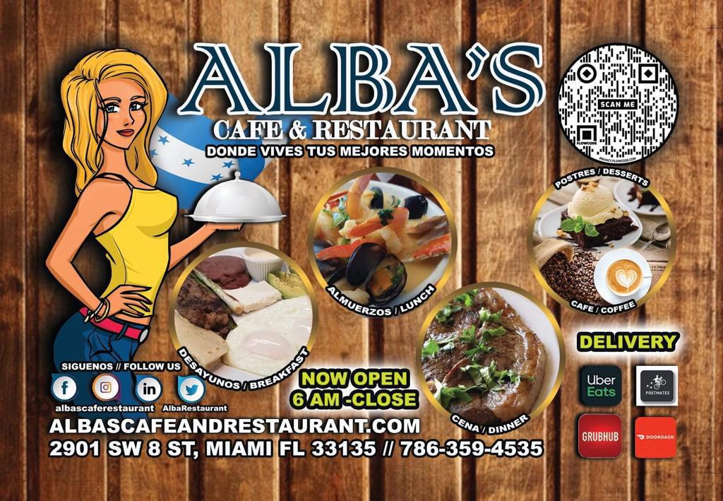 Alba's Cafe & Restaurant in Miami - Restaurant menu and reviews