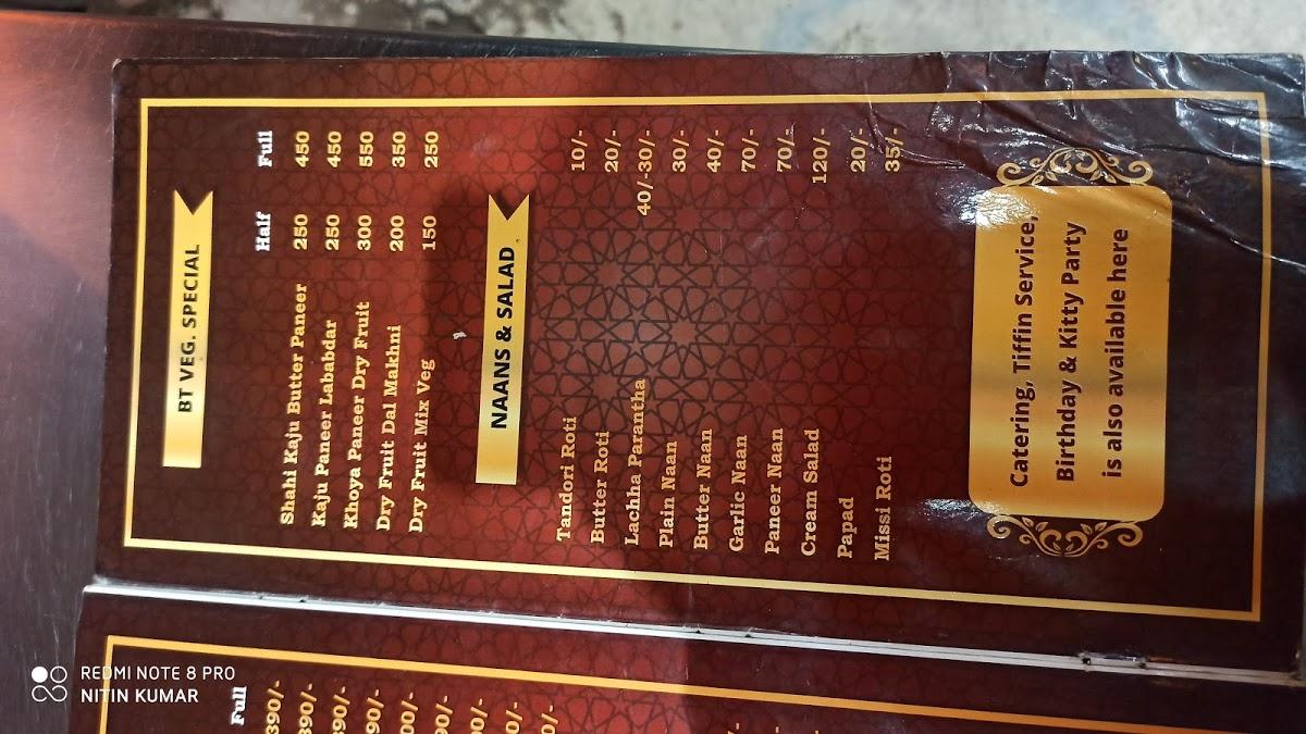 Menu at BEYOND TASTE, New Delhi