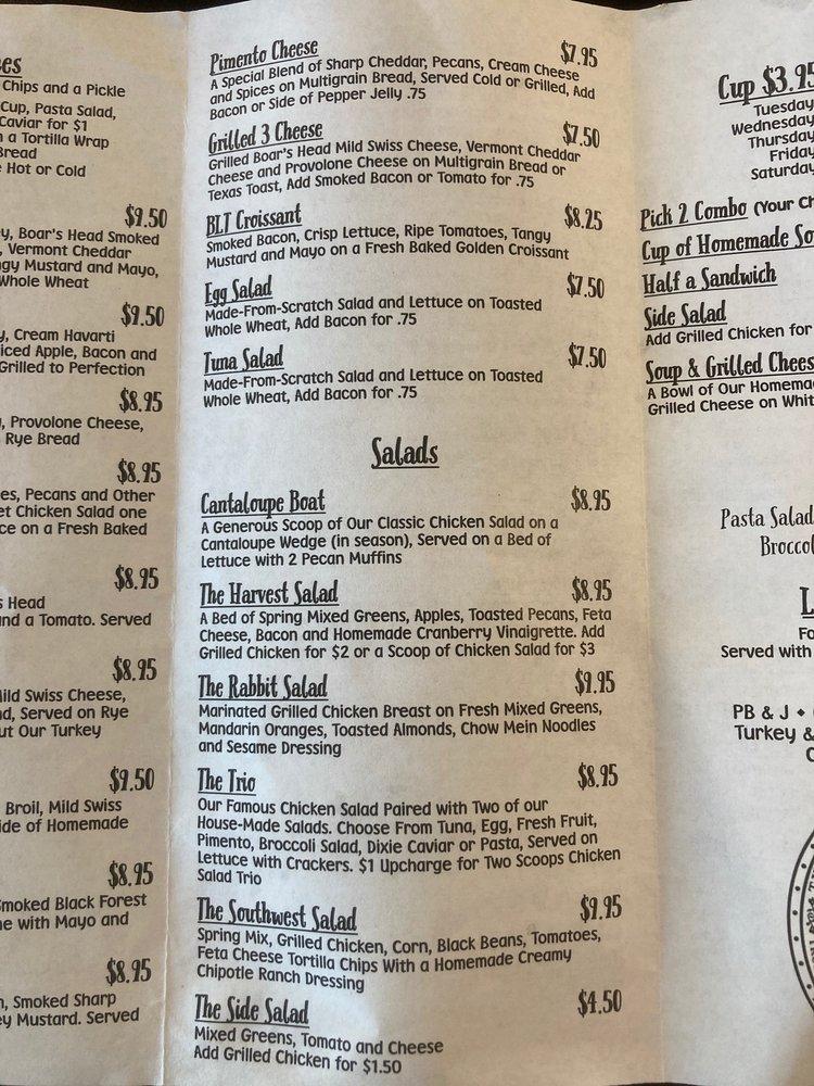 Menu at Three Earred Rabbit restaurant, Leeds