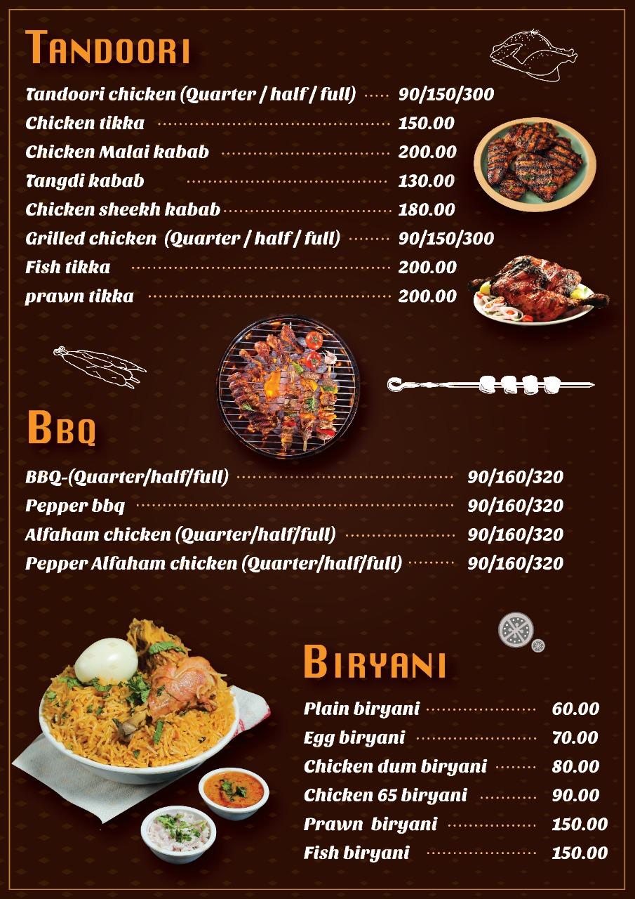 Menu at Chicken Street Restaurant, Puducherry