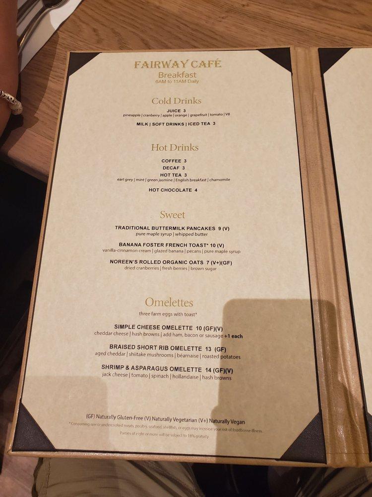 Menu at Canyons Steak House at Soboba steakhouse, San Jacinto