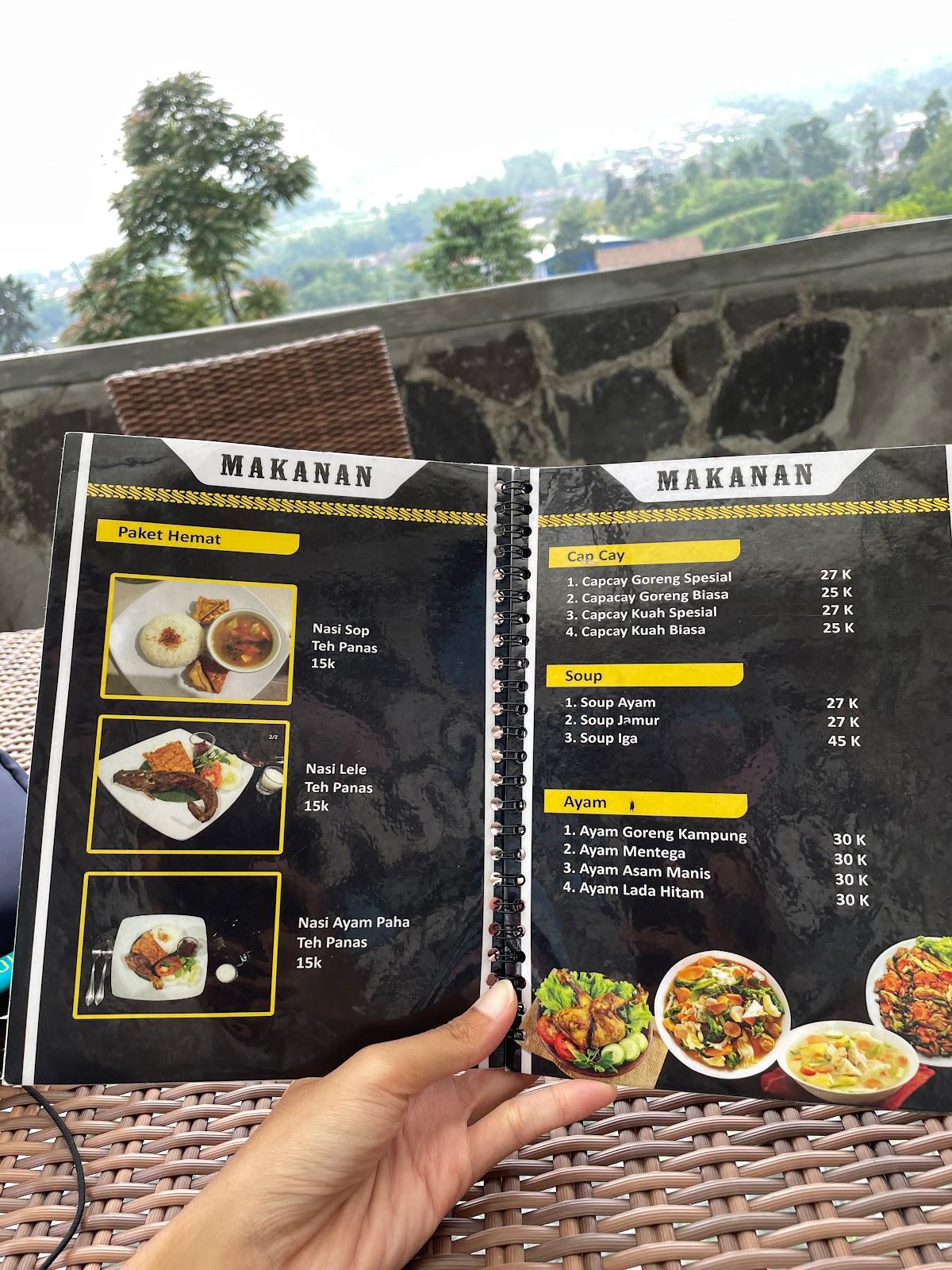Menu at Queen Sanjaya Coffee, Samiran