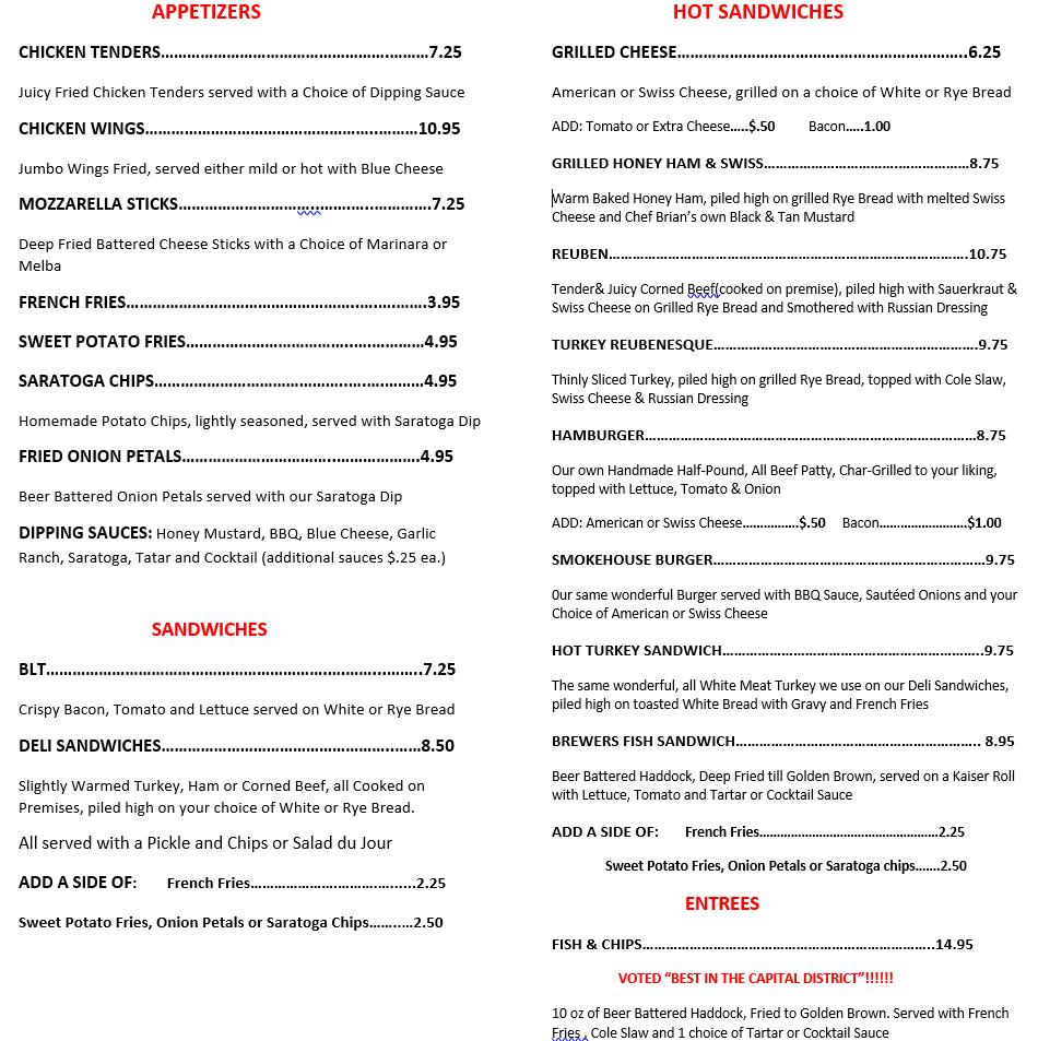 Menu at The Angry Penguin Tavern pub & bar, Waterford
