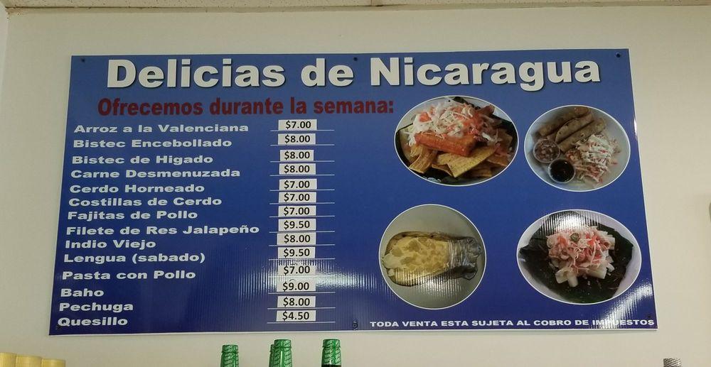 Menu at Fritanga Delicias De Nicaragua restaurant, Hialeah
