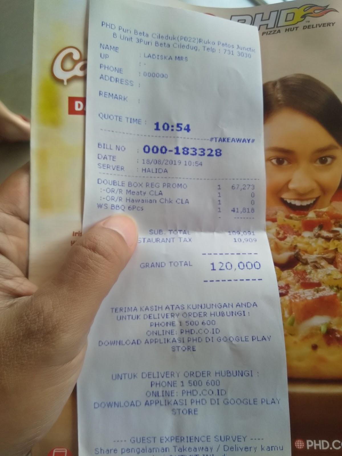Menu at Pizza Hut Delivery - PHD Indonesia pizzeria, Tangerang, Ruko ...