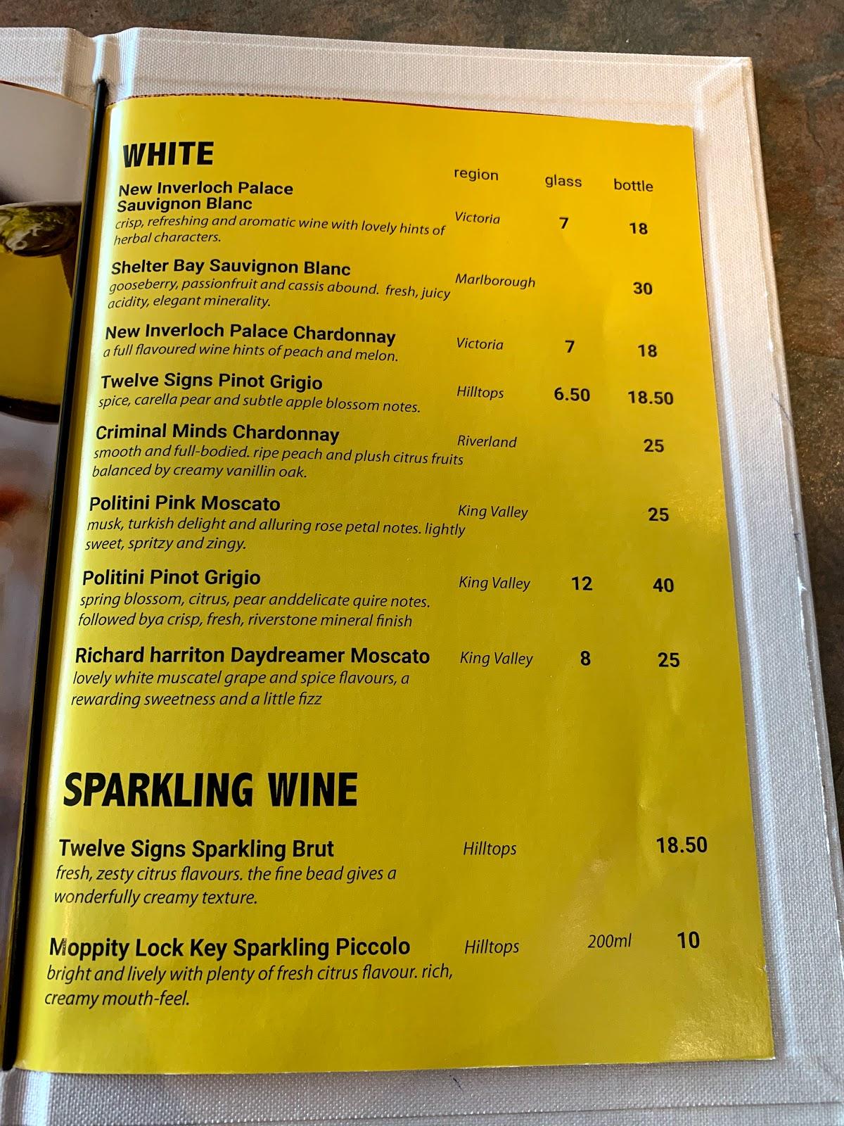 Menu at New Inverloch Palace fast food, Inverloch