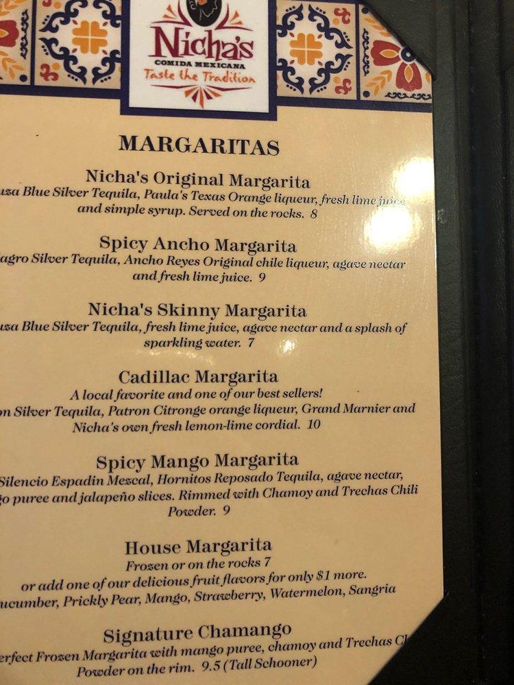 Menu at Nicha's Comida Mexicana - Loop 410 restaurant, San Antonio ...