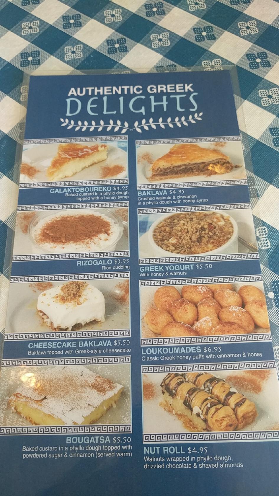 Menu at Athena Gyro restaurant, Lagrangeville