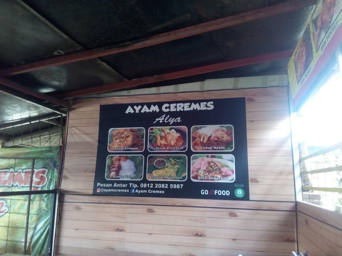Menu at Ayam Cremes Aliya, Ciliwung restaurant, Bandung