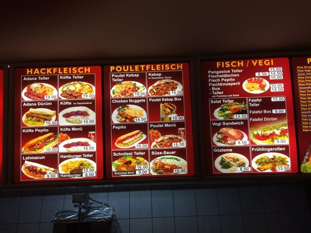 Speisekarte von Original Kebab Haus, Zürich, Franklinstrasse 20