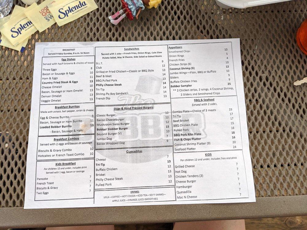 Menu at Launch Pointe Recreation Destination & RV Park restaurant, Lake ...