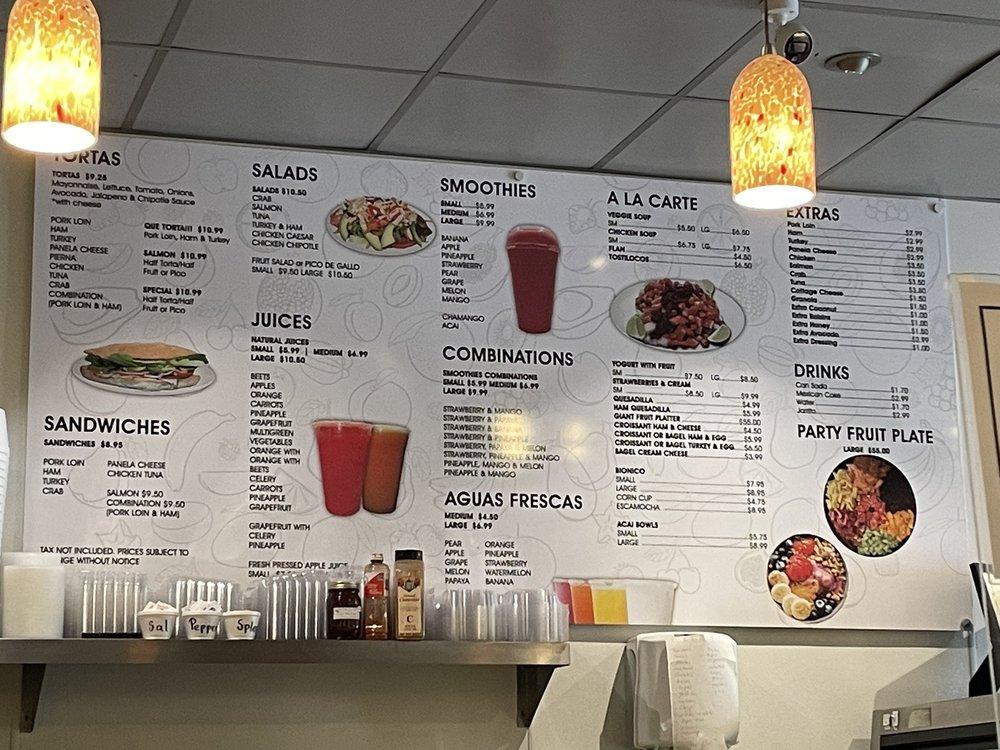 Menu at Que Tortas restaurant, Escondido, E Valley Pkwy UNIT D