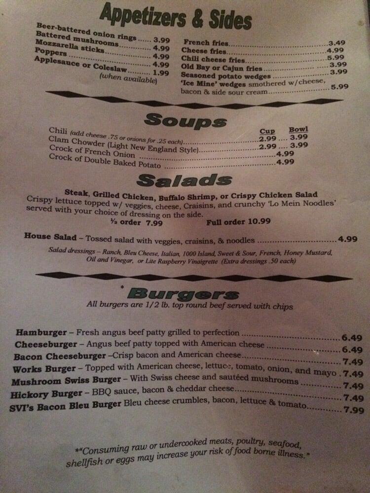 Menu at Orion Inn Bar & Grill, Coudersport
