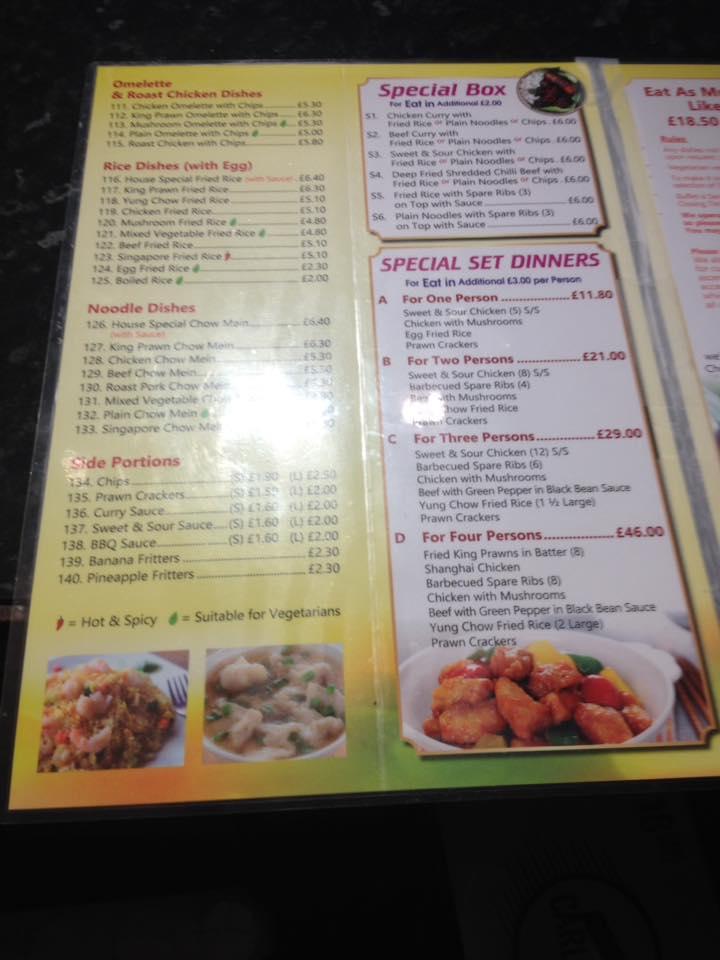 Menu at Yumi Yumi restaurant, Evesham