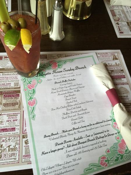 Menu at Lafayette House pub & bar, Lafayette Township