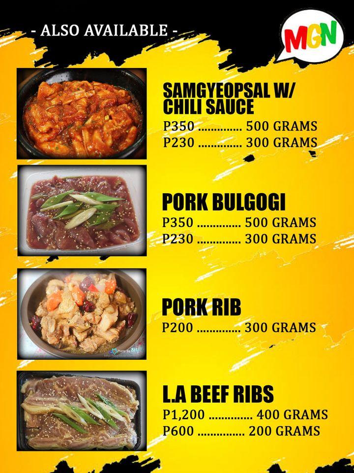 Menu at Matgalne Makati Avenue restaurant, Makati