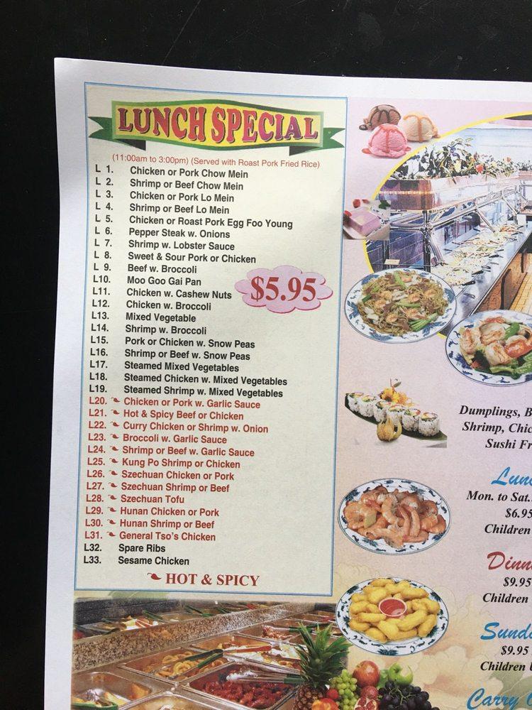 Menu at New Peking Express restaurant, Streetsboro