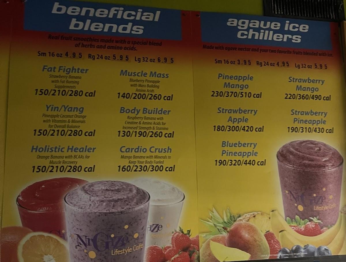 Menu at Sparta Nutrition Store pub & bar, Sparta Township