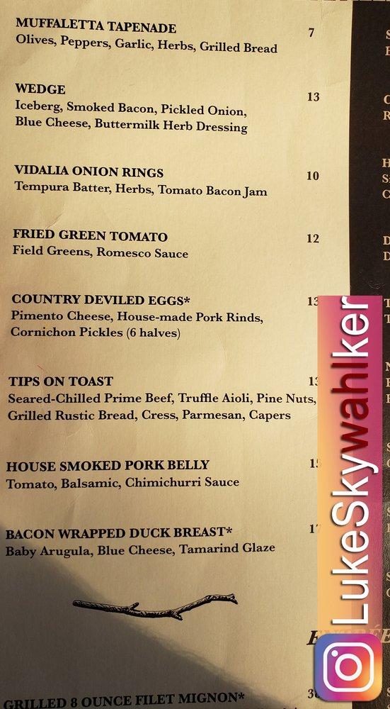 Menu at Perch pub & bar, Gulf Shores
