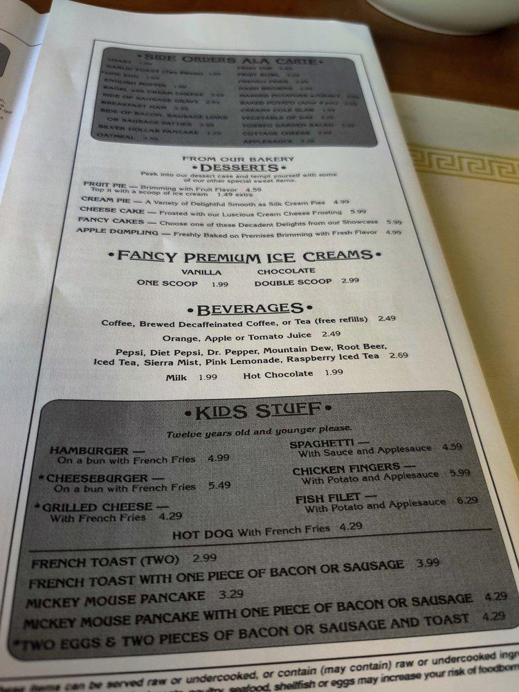 Menu at Farmer Boy Restaurant, Akron, Canton Rd