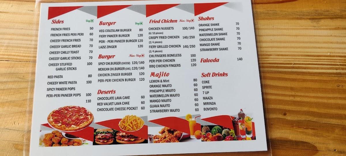 Menu at Sai Food Court (Laziz Pizza & Zwarma), Cumbum