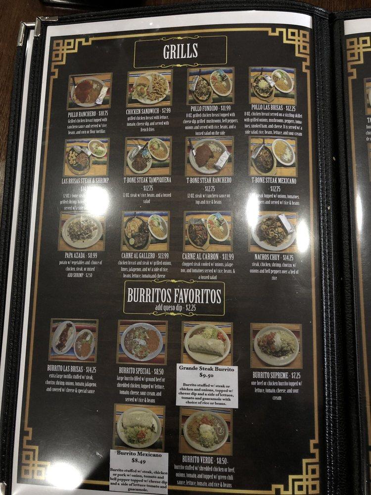 Menu at Las Brisas Authentic Mexican Restaurant, Pevely