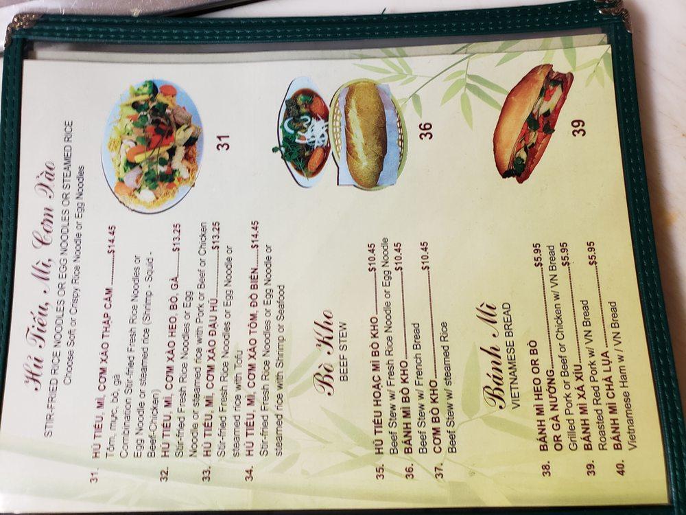 Menu at Pho Tan restaurant, Lakeland, S Combee Rd