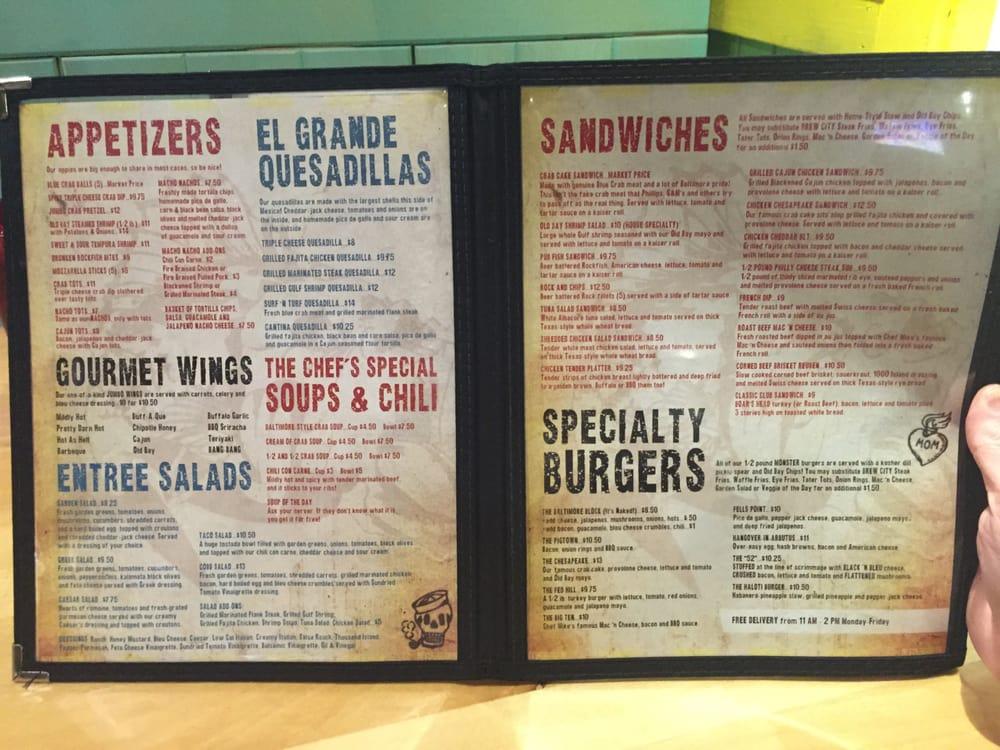 Menu at Fish Head Cantina & Rocking Sushi Bar, Halethorpe