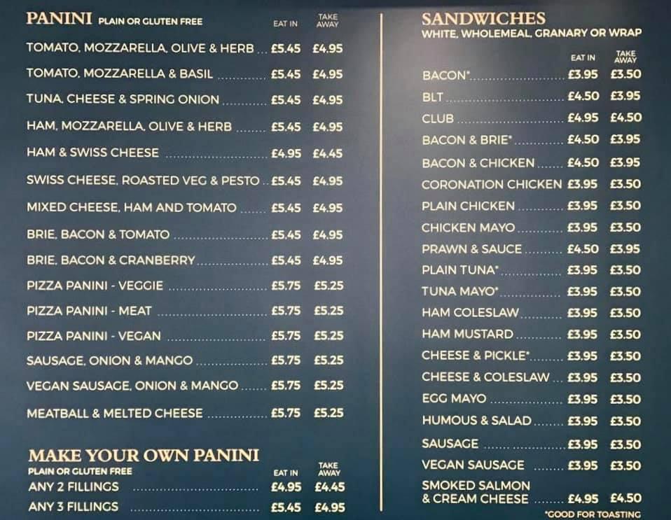 Menu at Muldoons Broadwater, No.2 Cricketers Parade cafe, Worthing, No.2