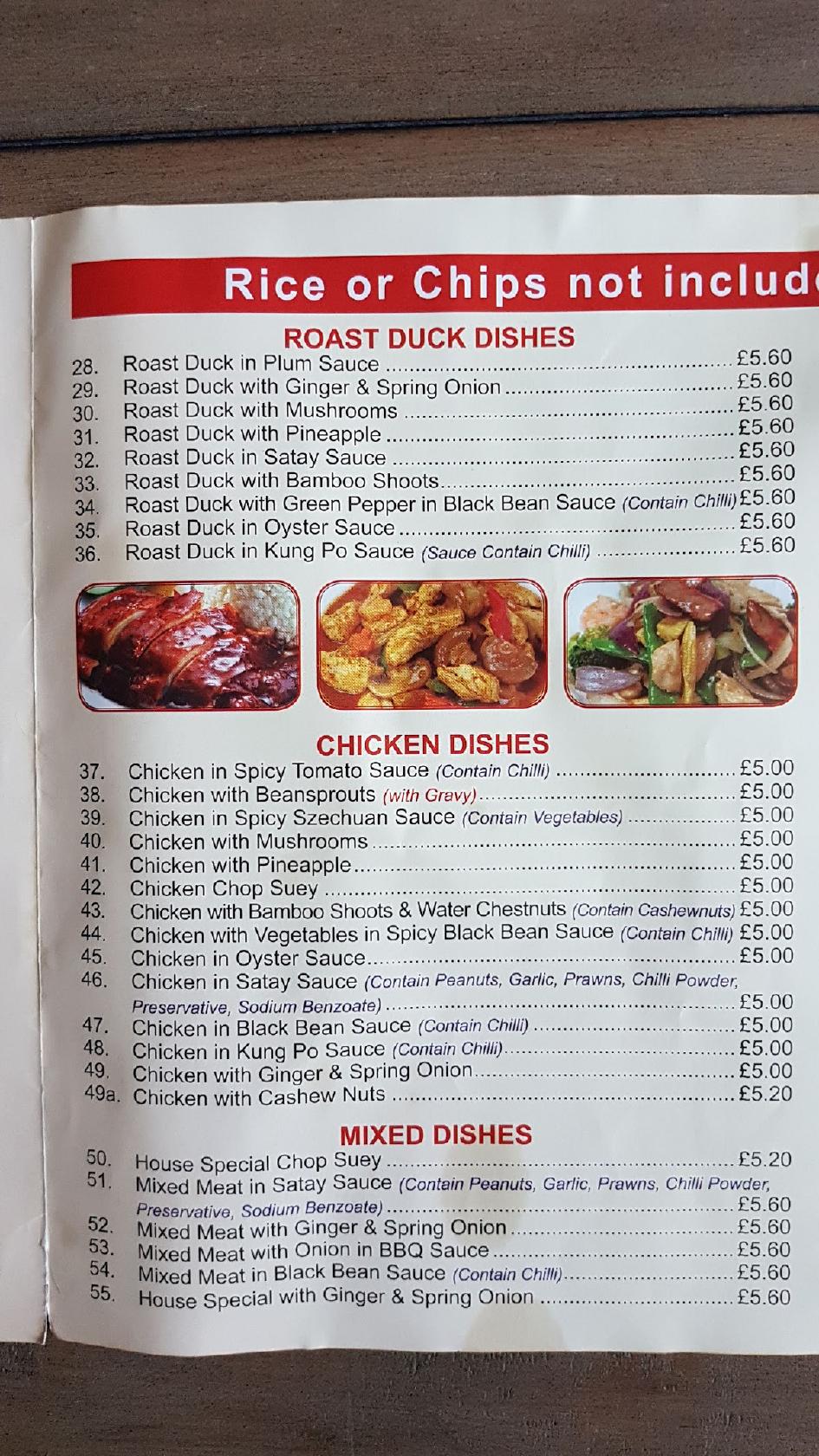Menu at Eastern Kitchen fast food, Cockett