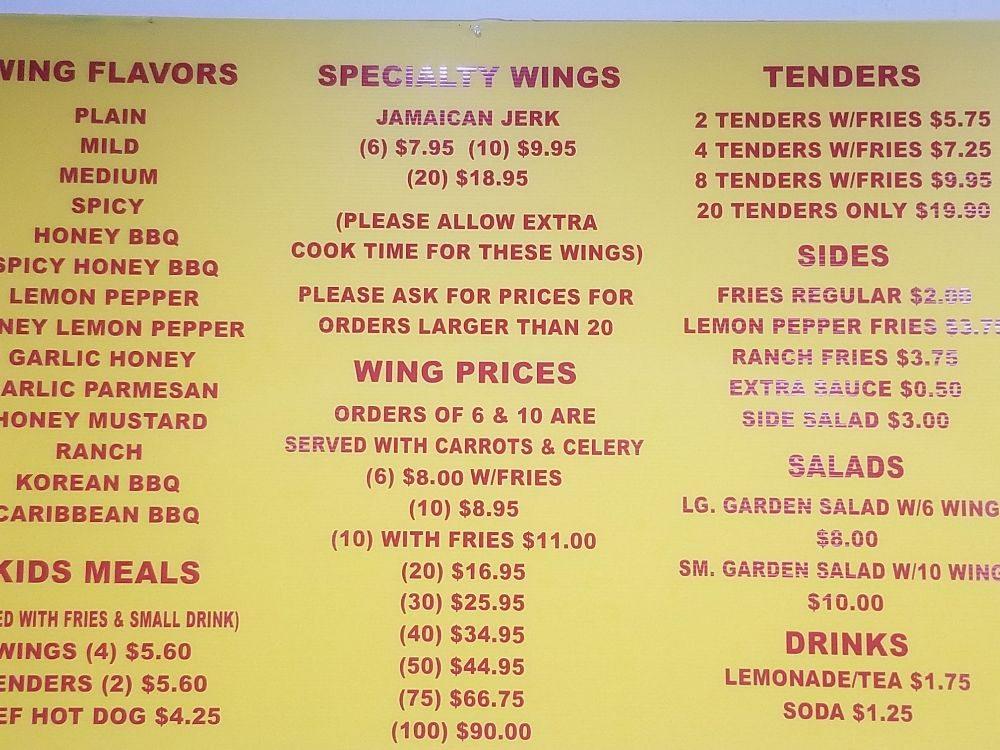 Menu at Ms. Mott’s Place llc. restaurant, Fitzgerald