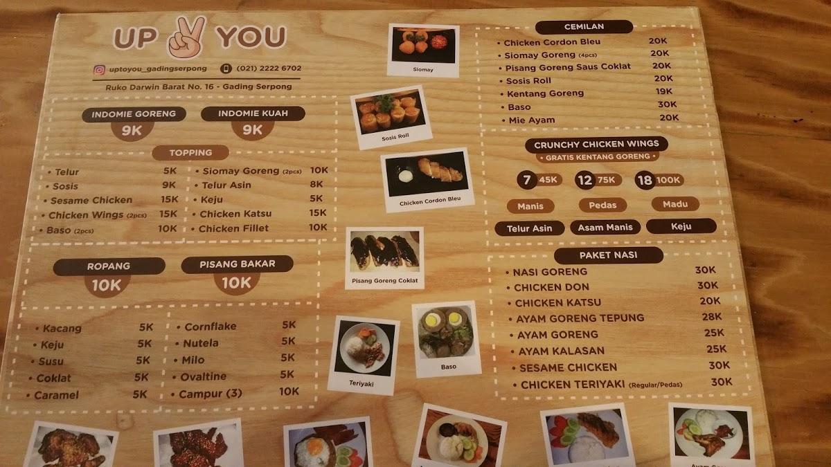 Menu at Up To You Cafe Serpong, Tangerang