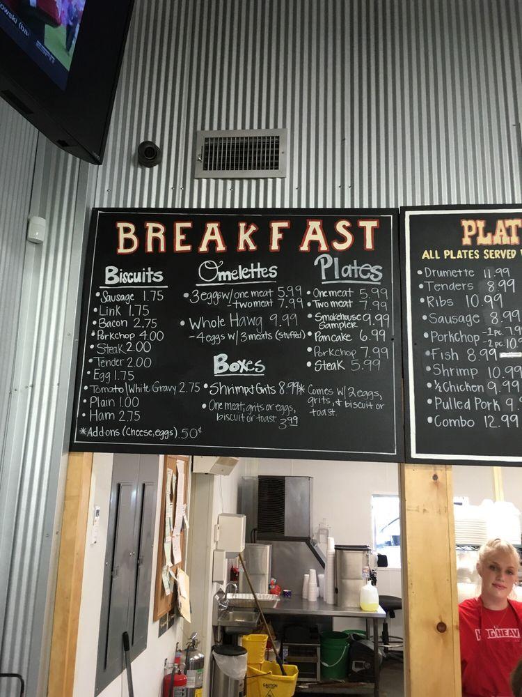 Menu at Hog Heaven BBQ, Laurel