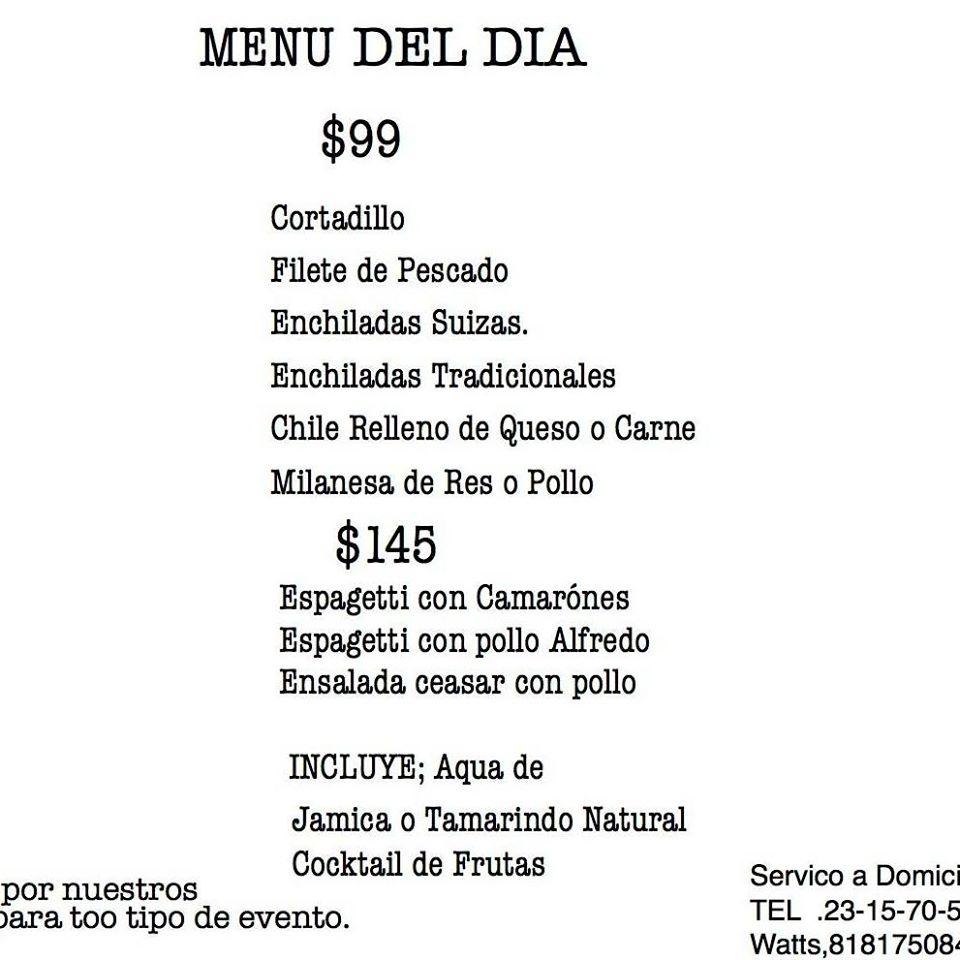 Menu at Marché restaurant, San Nicolás de los Garza