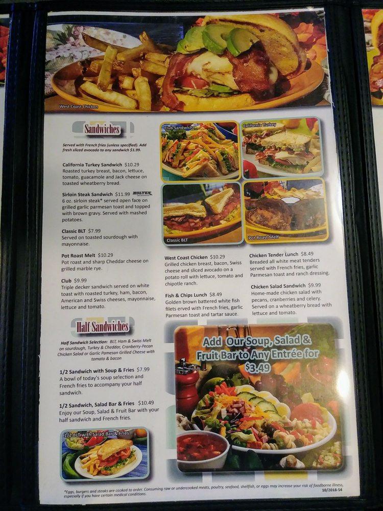 Menu at KJ's American Grille restaurant, Meridian