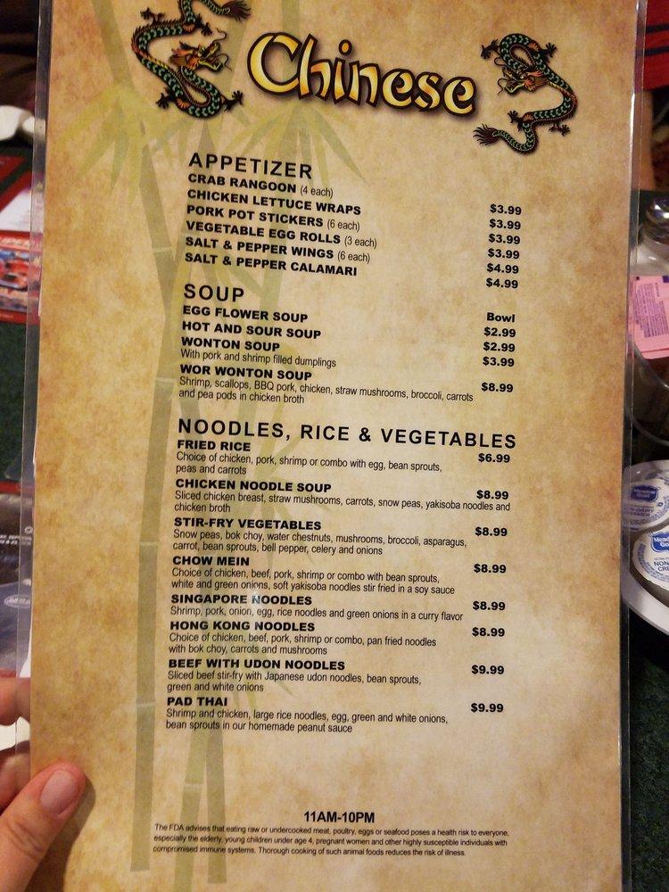 Menu at Virgin River Casino and Lodge cafe, Mesquite, 100 E Pioneer Blvd