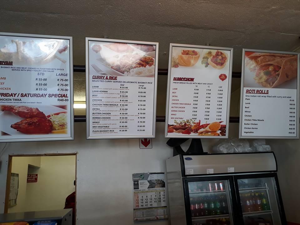Menu at Safa Curry Den restaurant, Centurion
