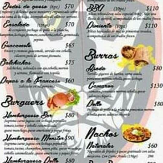 Carta de Casa Bar, Puerto Vallarta