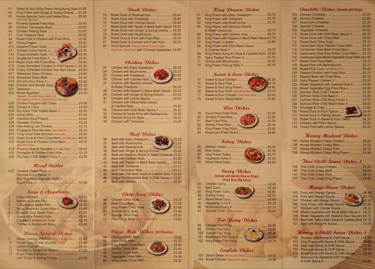 Menu at New Kwong Lee fast food, Liskeard