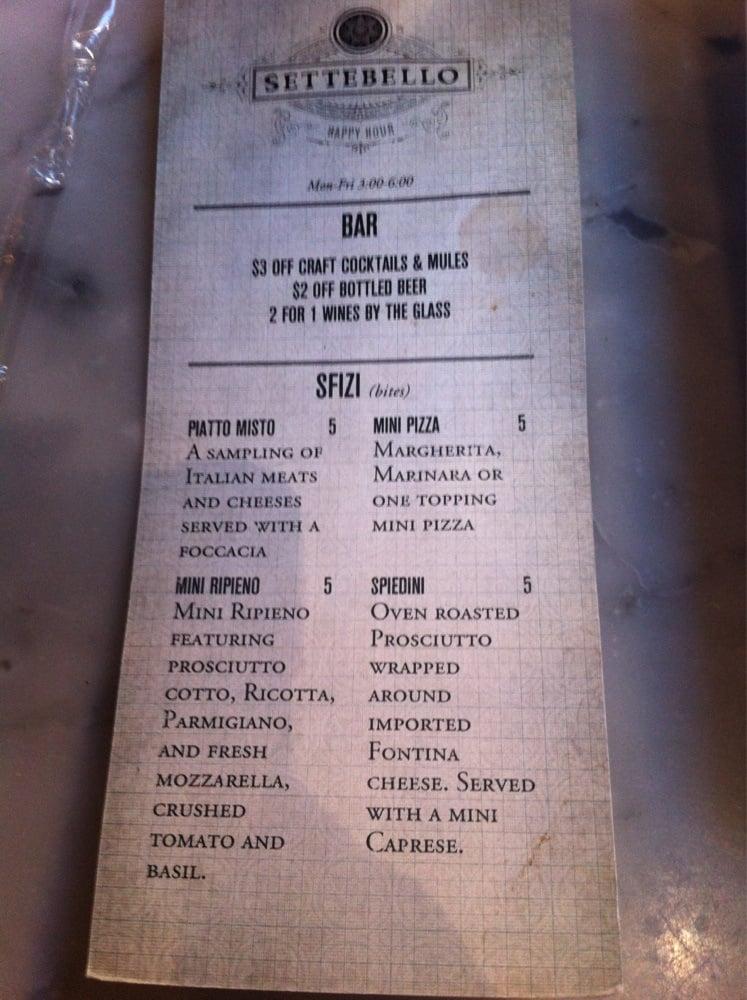 Menu at Settebello Pizzeria Napoletana, Henderson, 140 S Green Valley ...