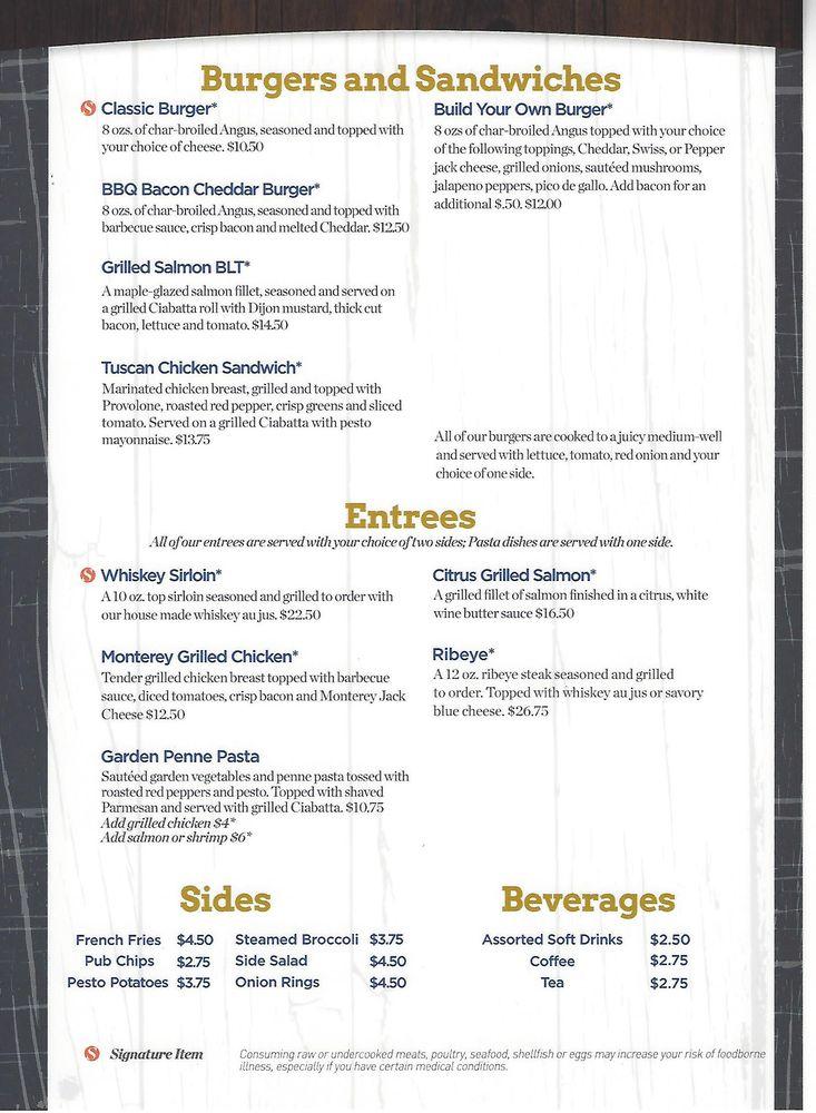 Menu at The Atrium at Holiday Inn, Lake City