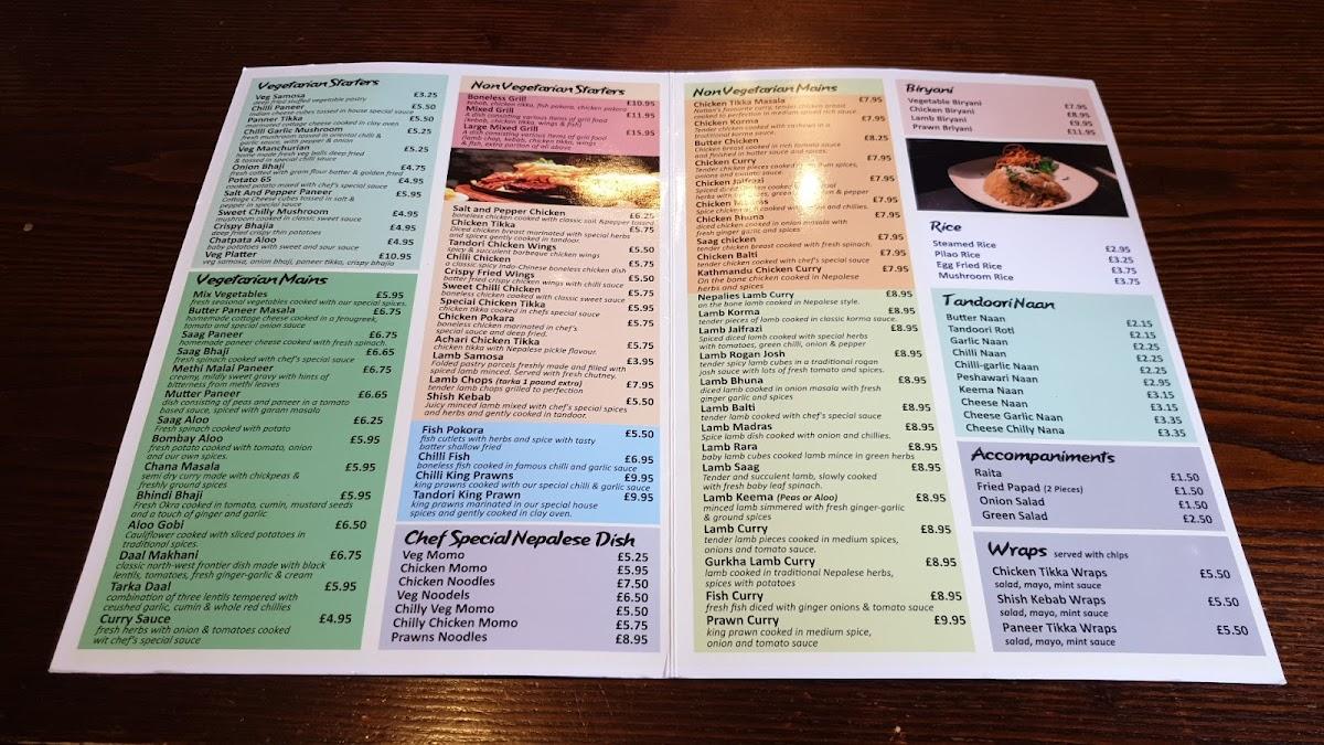 Menu at The Three Crowns Indian Restaurant and Bar, Wolverhampton, 102 ...